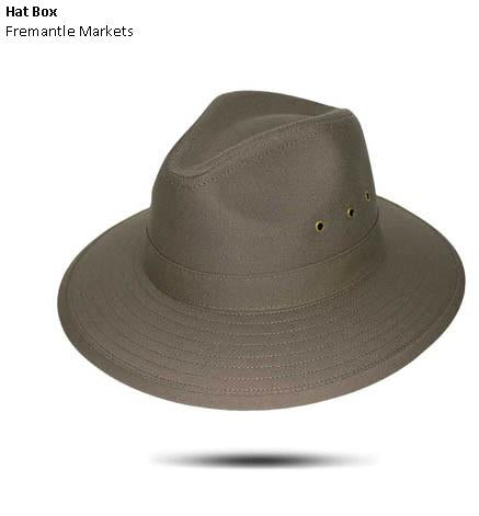 Canvas Fedora Hat – Hat Box Fremantle Markets