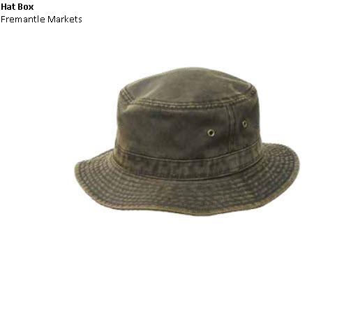 Weathered Cotton Bucket – Hat Box Fremantle Markets